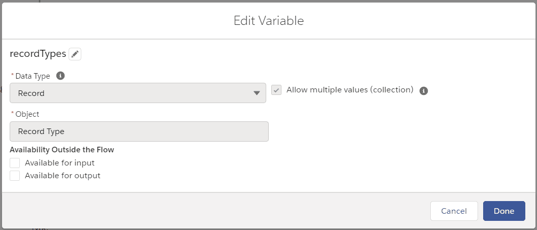 Record Type Picklist and Available Record Types for User in Flow ...