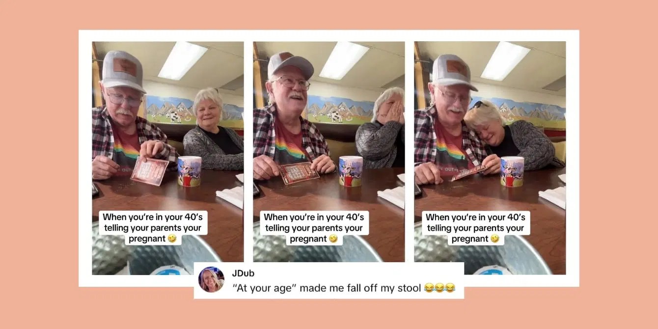Viral Tiktok Pregnancy Announcement Highlights Joy Of Being Pregnant At 40