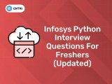 Infosys Python Interview Questions Updated