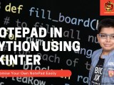 Notepad In Python Using Tkinter I Am Nk