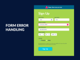 Form Error Handling Functional Specification