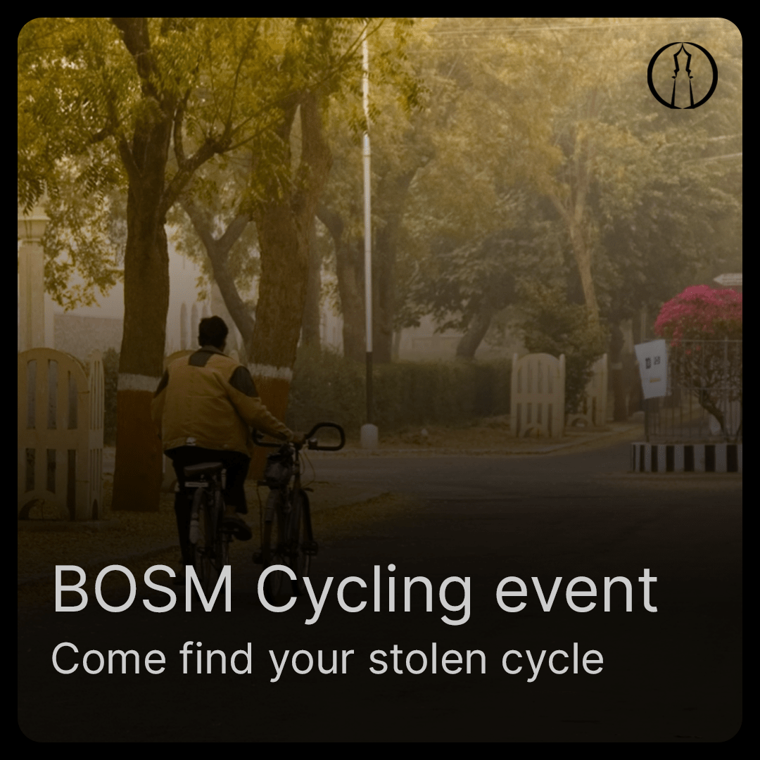 BOSM Cycling Event – The Fine Print