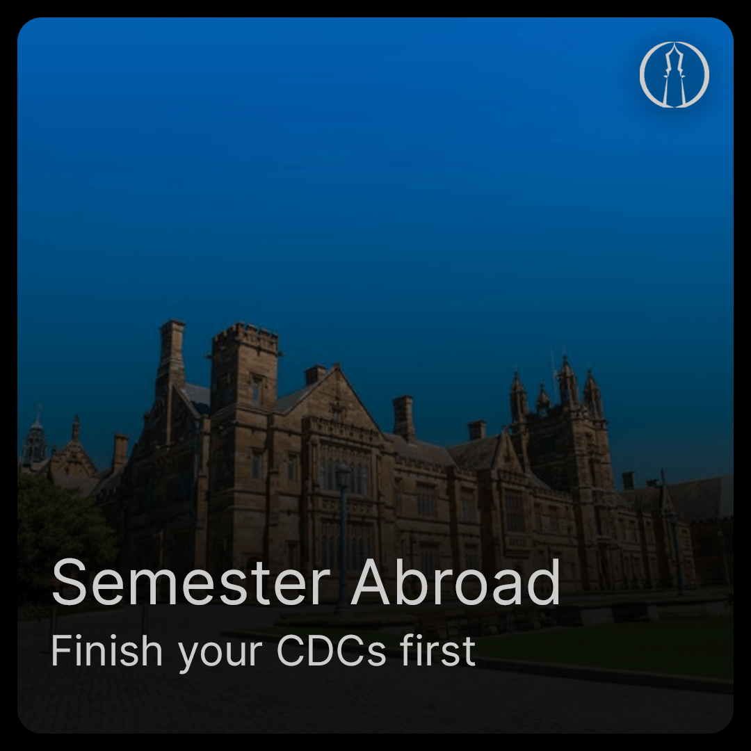 Semester Abroad – The Fine Print