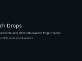 Epoch Drops Unofficial Community Item Database