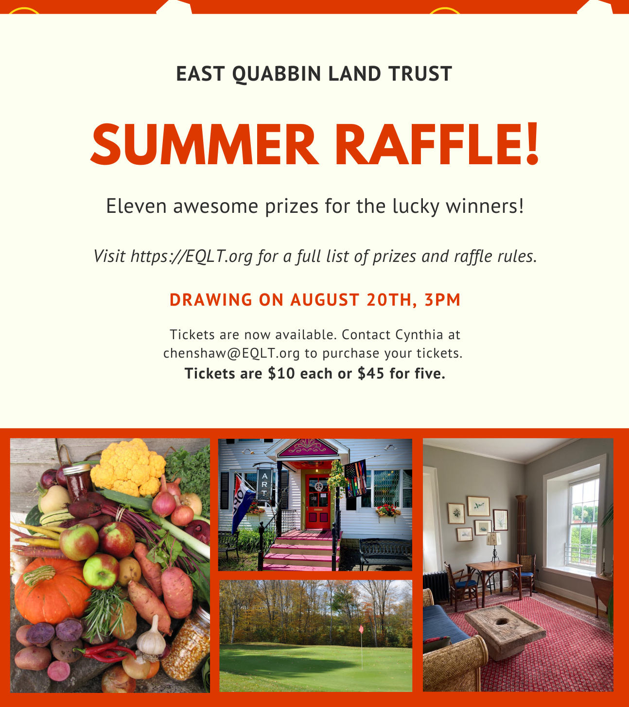 Summer Raffle Ticket Available – East Quabbin Land Trust