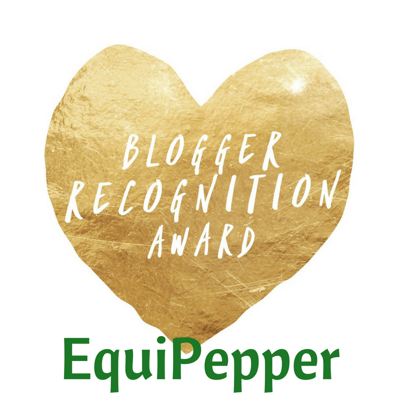 Blogger Recognition Award ~ Equine ~ EquiPepper