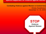 Combating Violence Against Women In Central Asia Regional Consultation