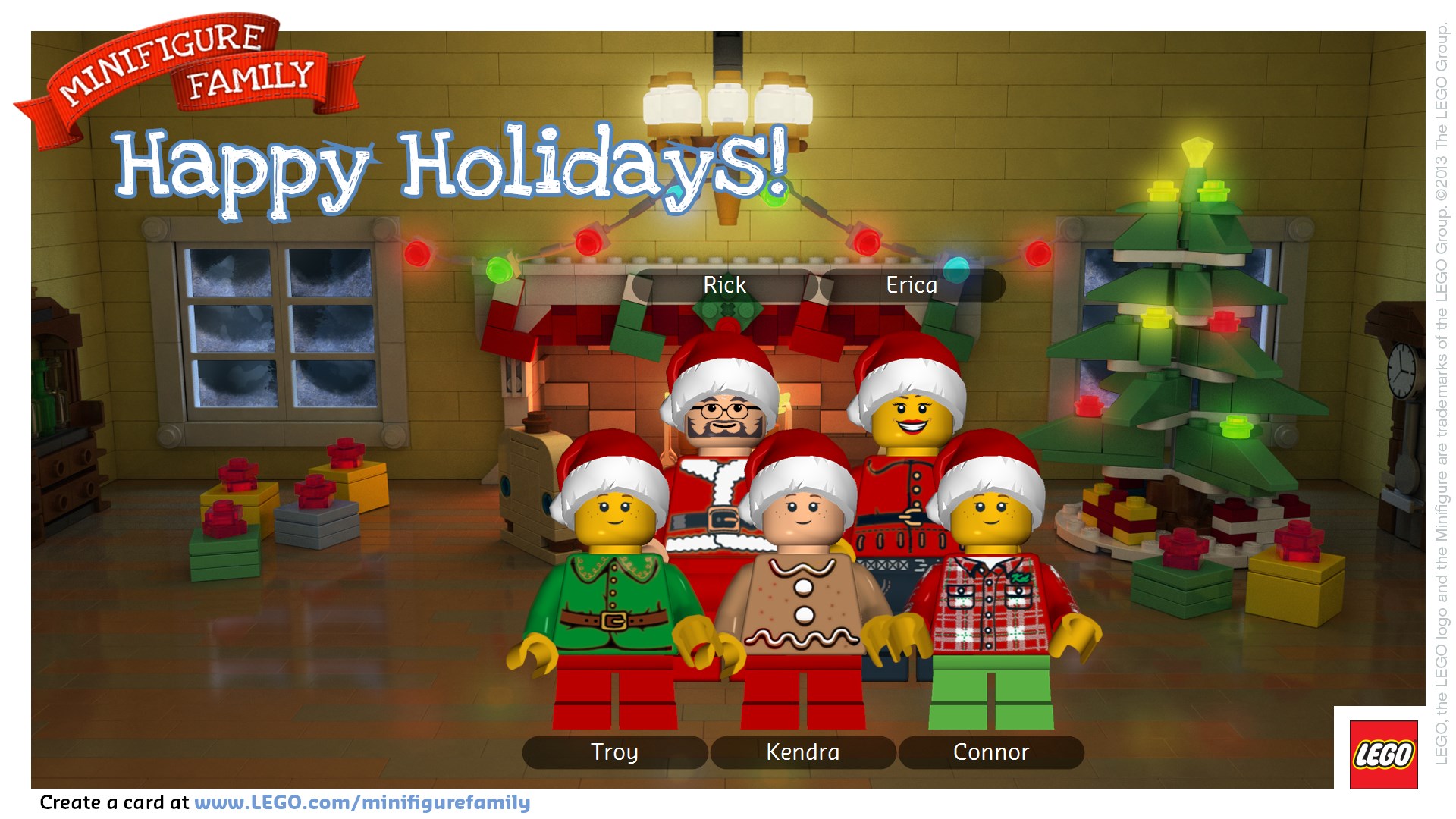 Finally a Holiday Card my LEGO Fanatics Will Love! Yay LEGO Minifigure ...
