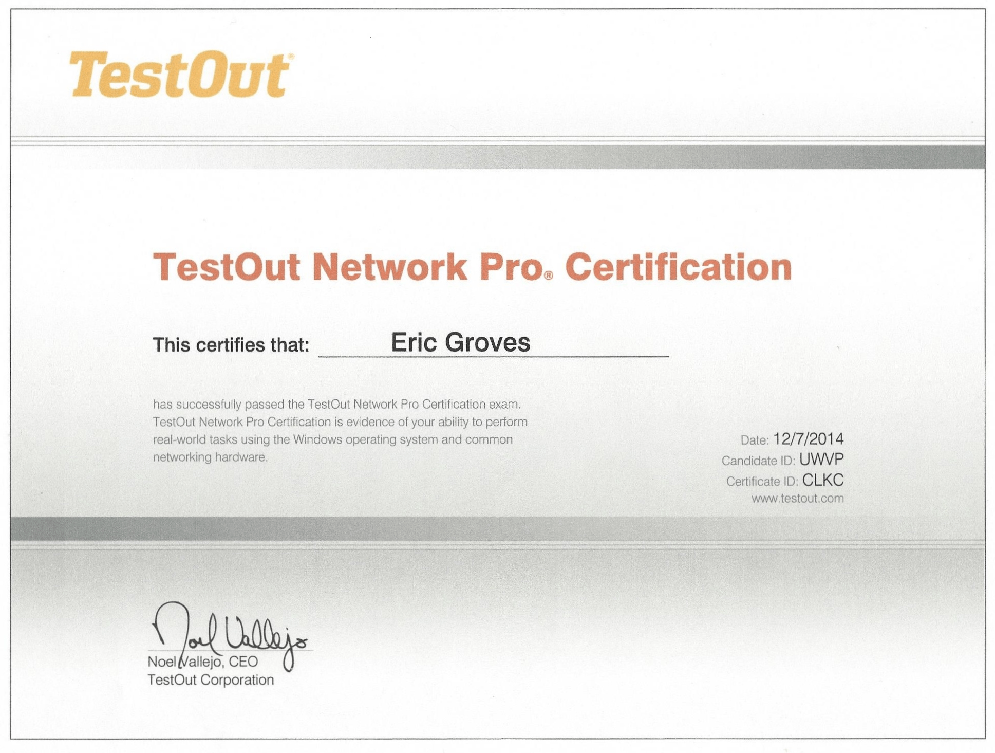 Technical Skills | Eric Groves