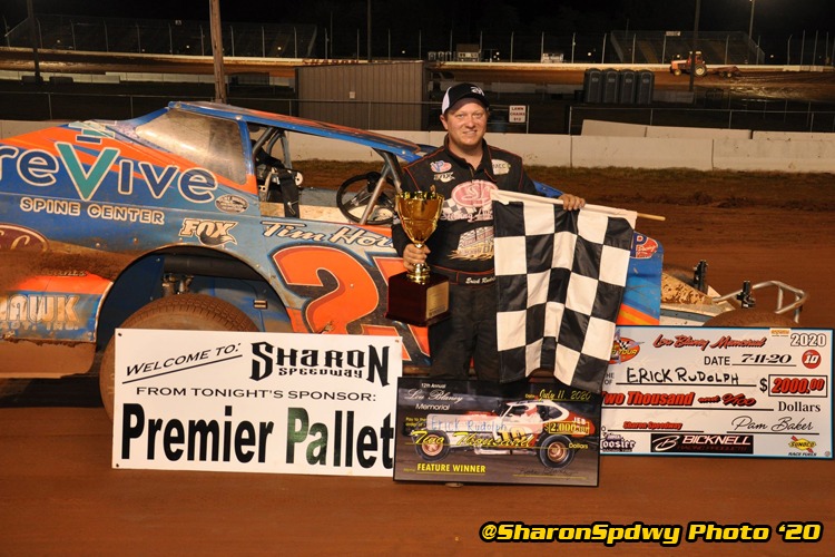 RUDOLPH TAKES LOU BLANEY MEMORIAL WIN AT SHARON SPEEDWAY – Erick ...