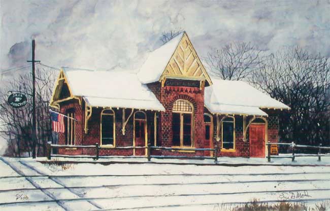 Gaithersburg Train Station – Eric Mohn Watercolors