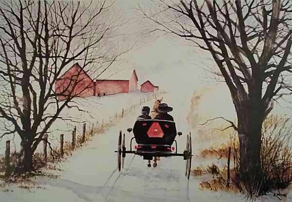 Courting – Eric Mohn Watercolors