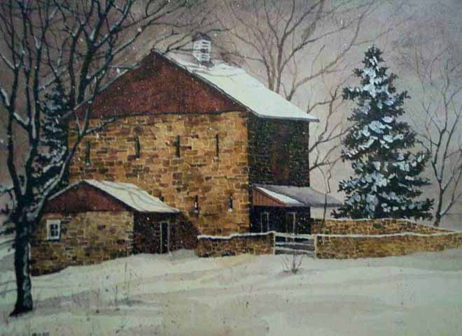 Frederick Barn – Eric Mohn Watercolors