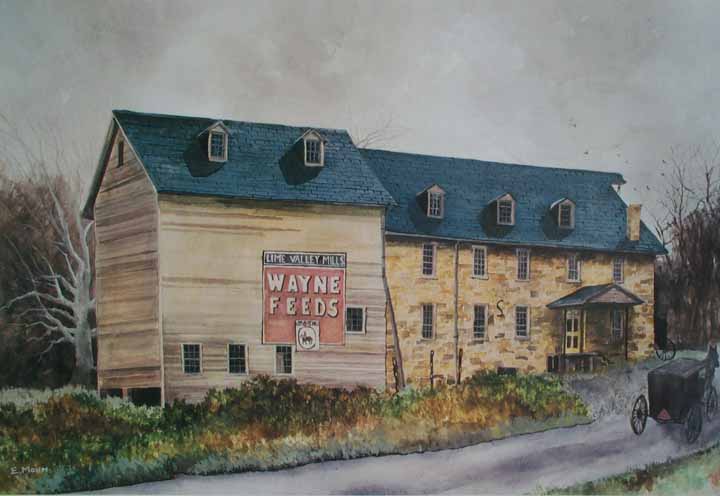 Lime Valley Mill – Eric Mohn Watercolors