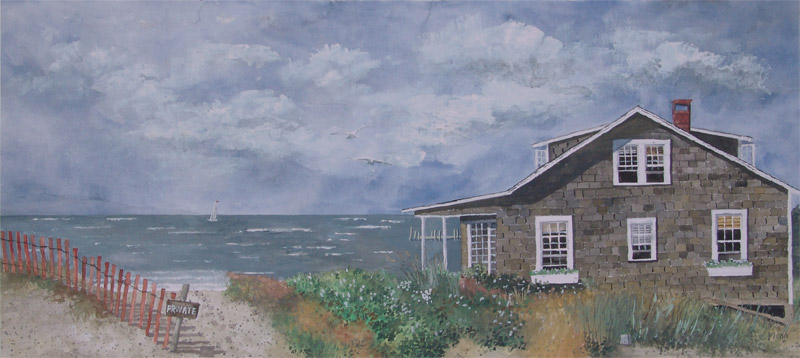 Beach House – Eric Mohn Watercolors