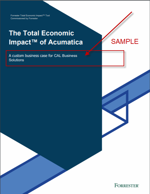 Economic Impact of Acumatica - Use Cloud ERP Estimator Tool