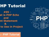 Php Echo And Print Statement How To Use In Project Php Tutorial