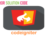 Codeigniter Tutorial Errorsolutioncode