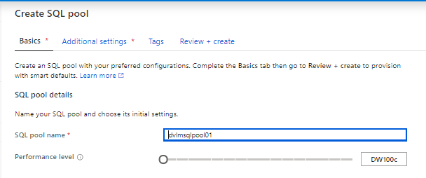 Create an Azure Synapse Analytics SQL Pool - Erwin & Data Analytics