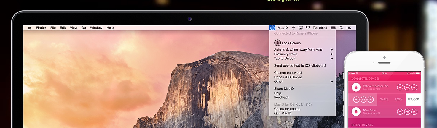 MacID, la app para desbloquear nuestro Mac con el Touch ID del iPhone ...