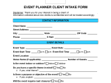 Free Client Intake Forms 35 Pdf Word