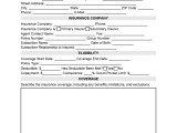 Free Insurance Verification Form Pdf Word