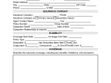 Free Insurance Verification Form Pdf Word