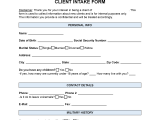 Free Client Intake Forms 35 Pdf Word