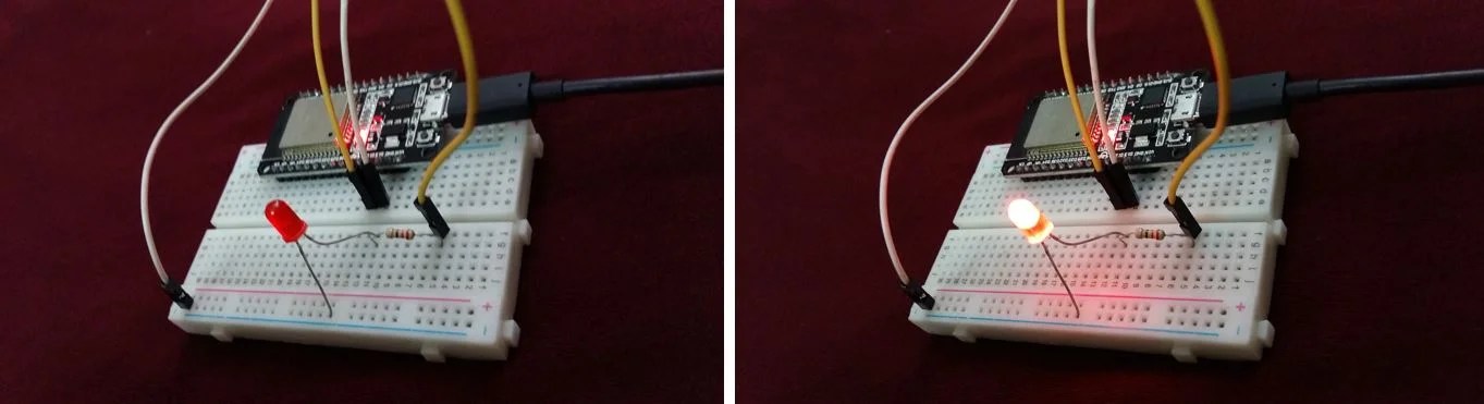 ESP32 GPIO with ESP-IDF with LED Blinking example