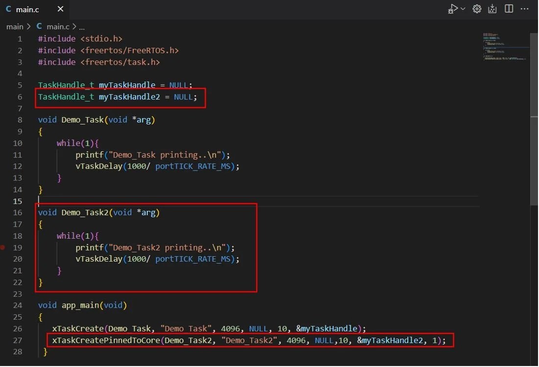 ESP32 ESP-IDF FreeRTOS Tutorial: Learn to Create Tasks