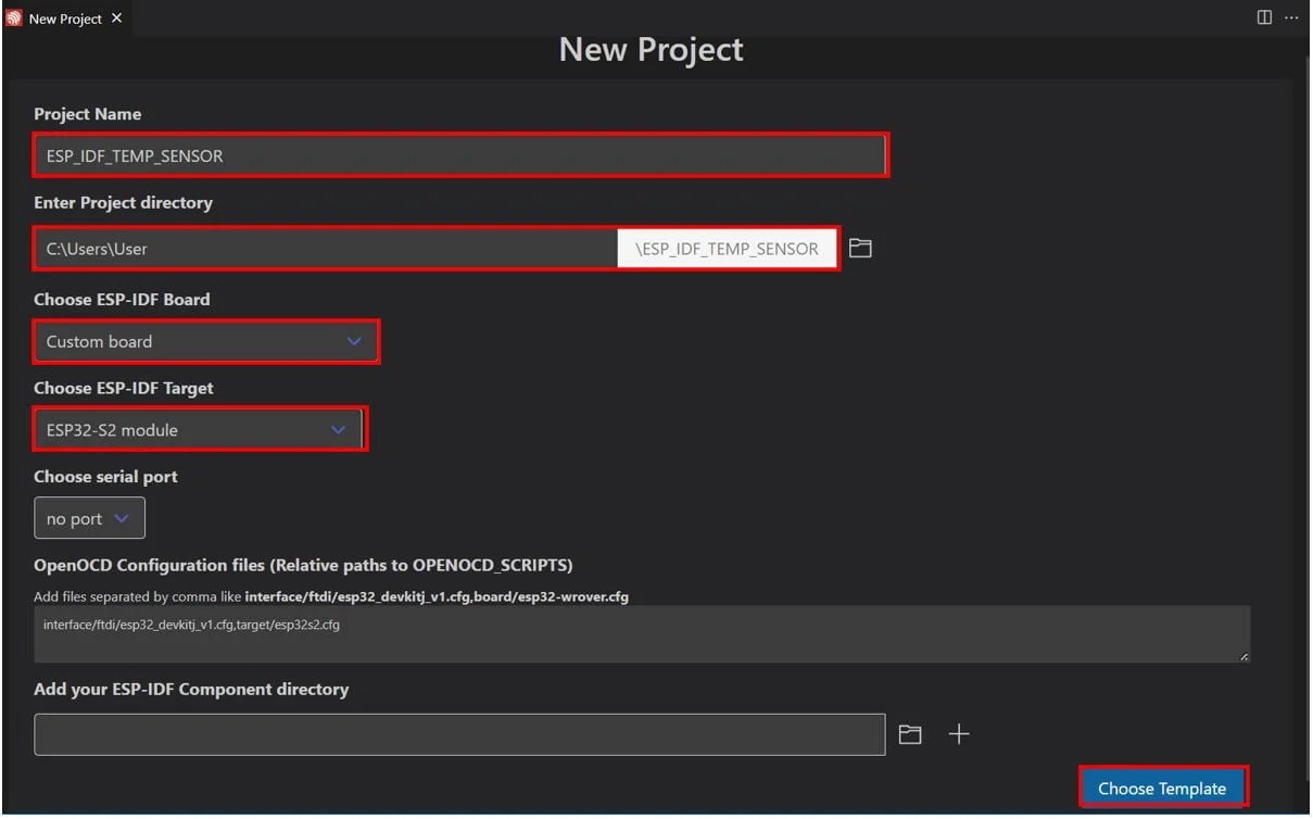 ESP32 Internal Temperature Sensor with ESP-IDF