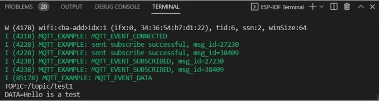 Esp32 Mqtt Client Publish And Subscribe Using Esp Idf