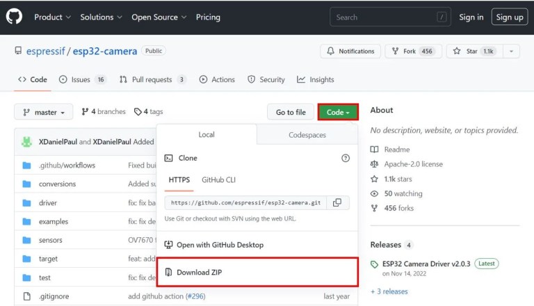ESP32-CAM ESP-IDF Live Streaming Web Server