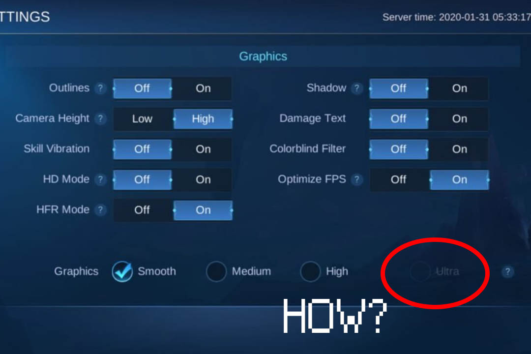Cara Setting Graphic Mobile Legends Ultra - Esportsnesia