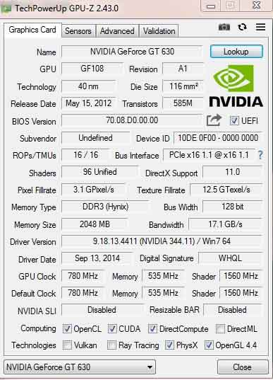 Tutorial dan Cara Cek Kartu VGA - Esportsnesia