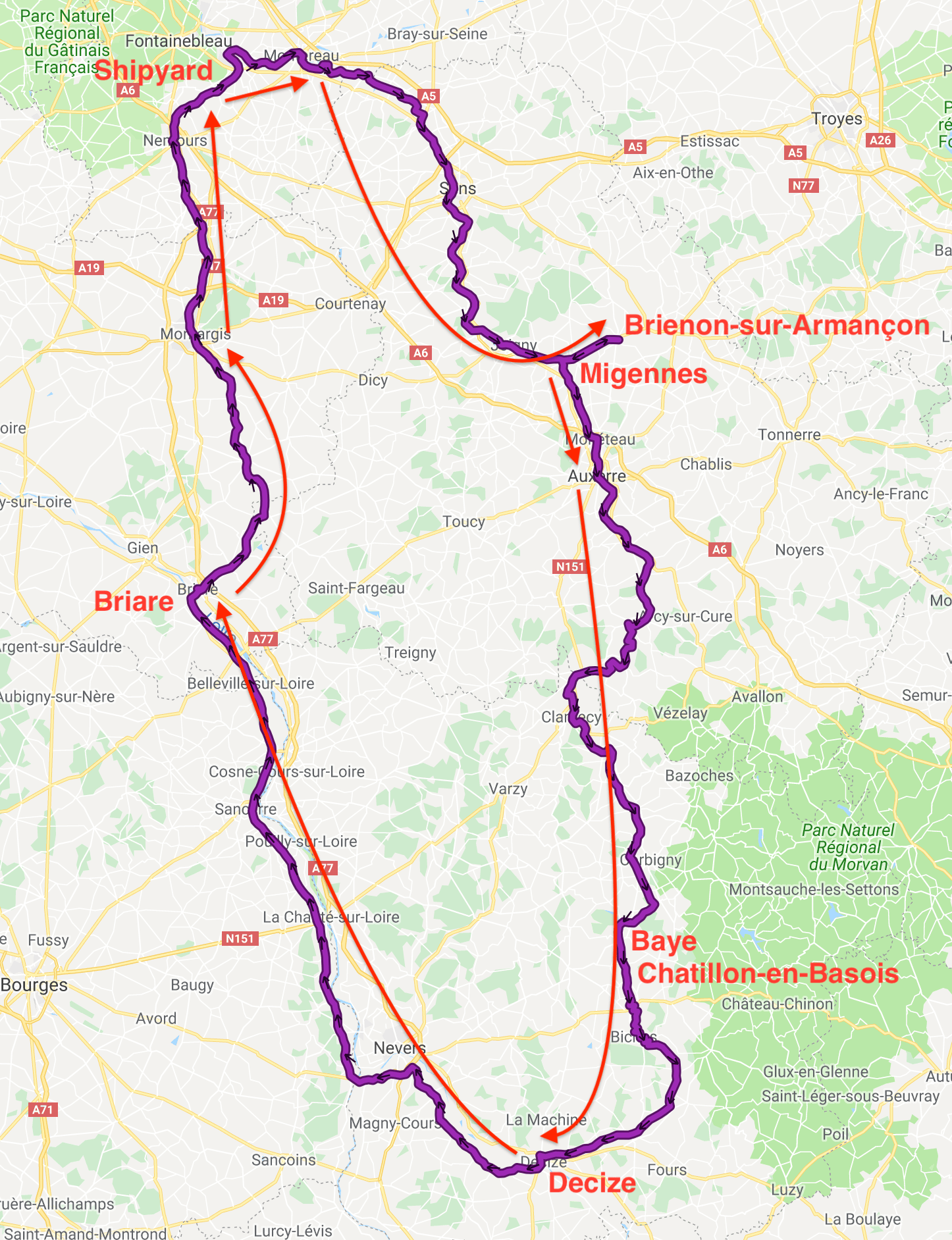 “Catharina Begins Burgundy” Plan A – Z or Trapped on the Nivernais ...