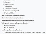 From Wikijob How To Answer Competency Based Interview Questions