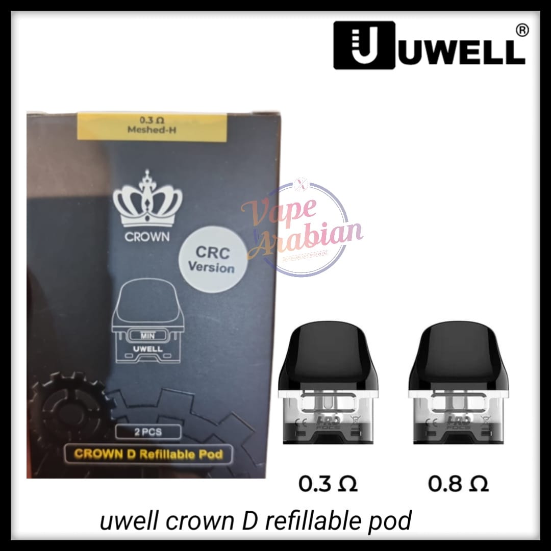 Buy Vape Uwell Crown D Refillable Pod 2mL In UAE