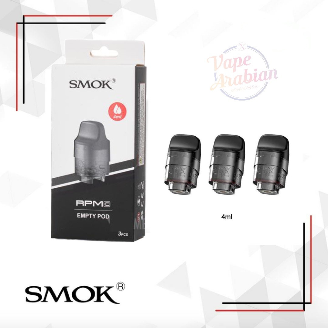 Autherntic SMOK RPM C Empty Pod 4ml(3pcs/pack) In UAE