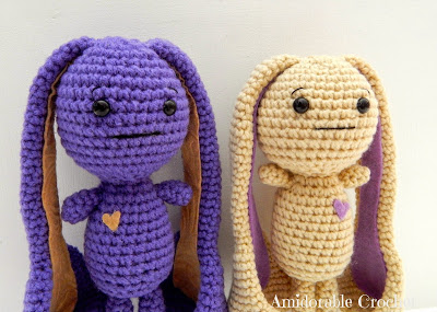 Crochet Long Eared Rabbit | Free Amigurumi | http://eveleder.com
