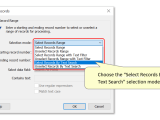 Selecting Data Records For The Mail Merge