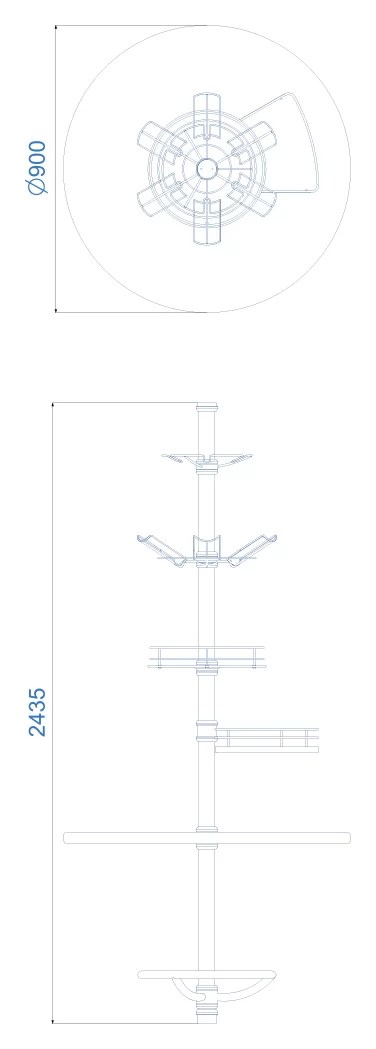 Pole System Wire Base - Everyday Kitchen Storage Accessories