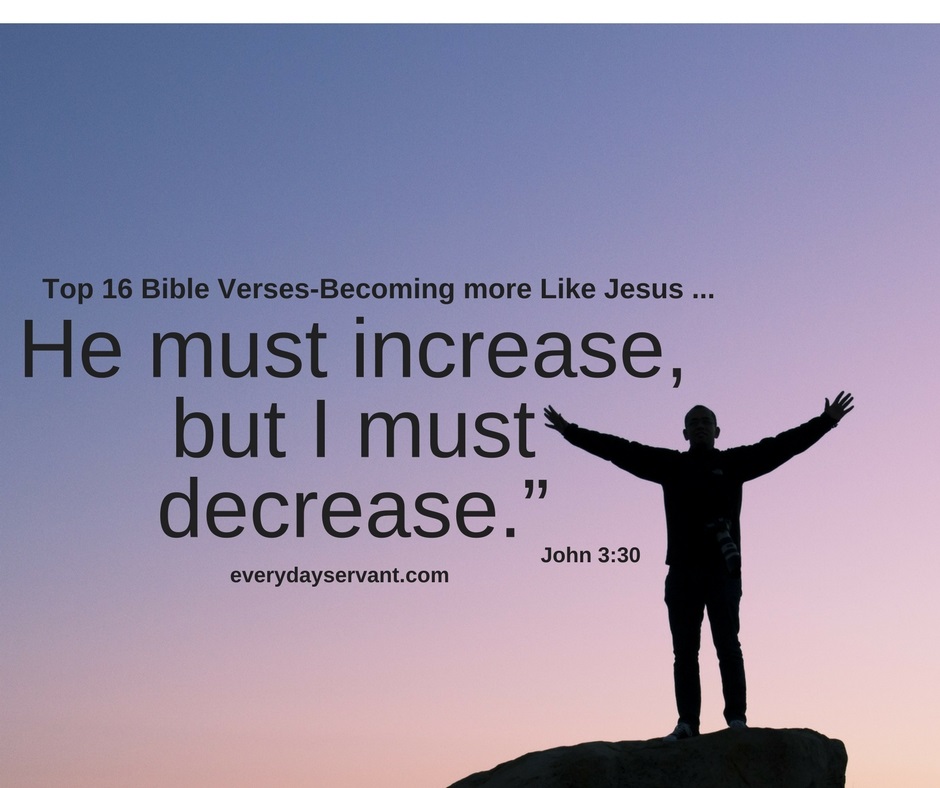Top 16 Verses-Becoming More Like Jesus - Everyday Servant