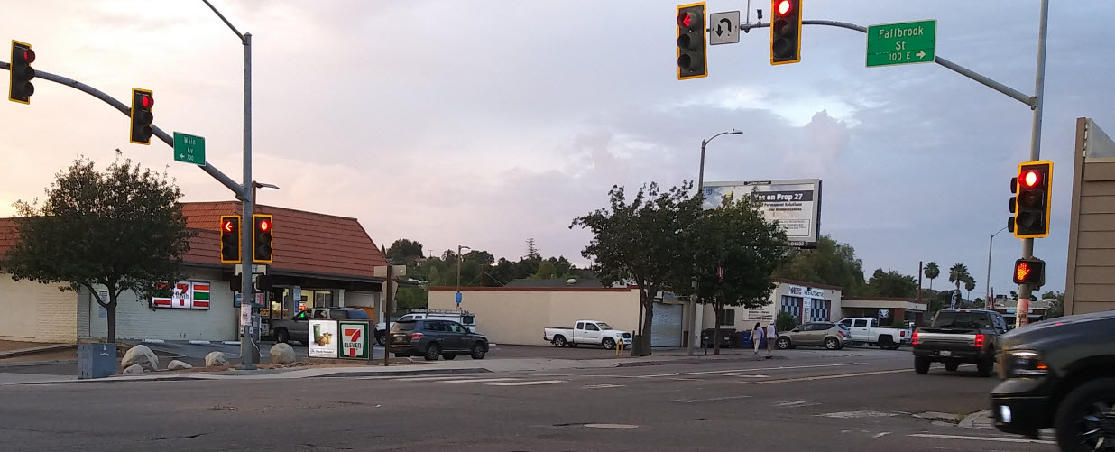 Finally! The traffic light at Main and Fallbrook downtown has been ...