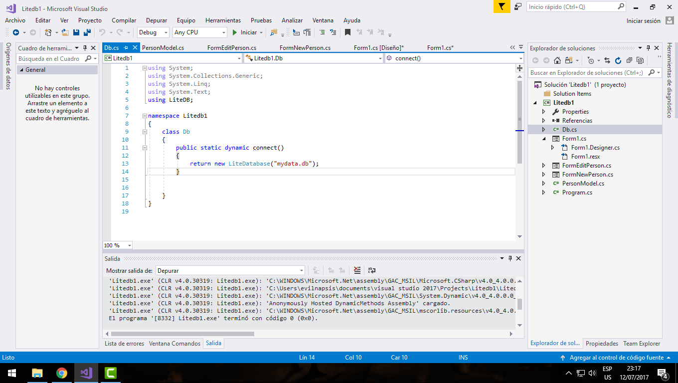 Introduccion a LiteDB en C# .NET- Base de datos NoSQL – Evilnapsis