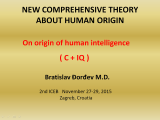 Evolution Of Human Intelligence