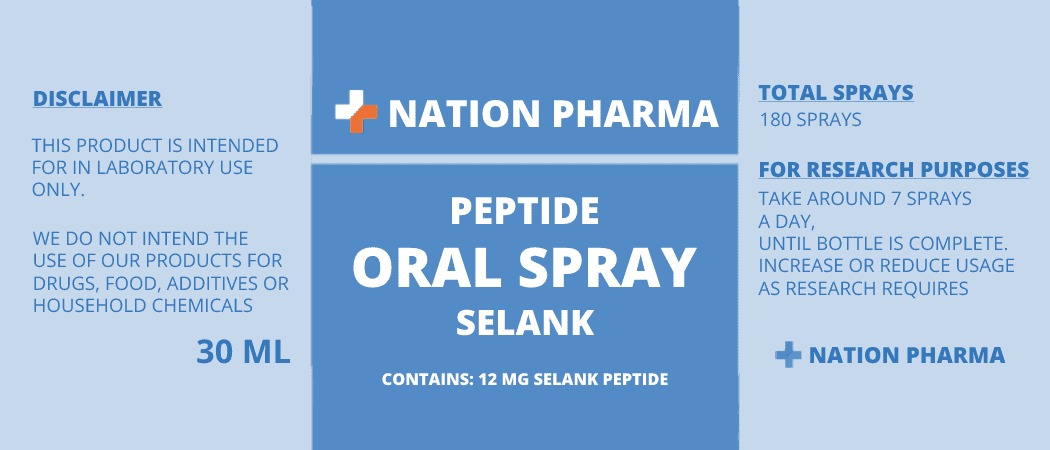 Selank Spray - 12MG, 30 ML Bottle - Evolving Nation