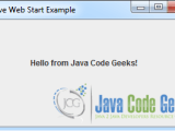Java Web Start Getting Started Java Code Geeks