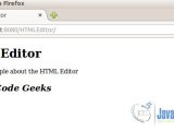 Eclipse Html Editor Tutorial Java Code Geeks