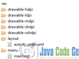 Android Menu Example Java Code Geeks
